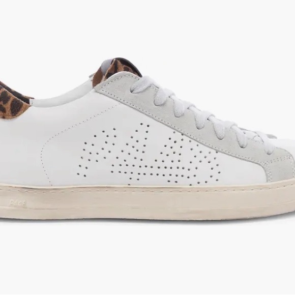 P448 | Shoes | P448 John Leather Suede White Sneakers With Animal Print ...
